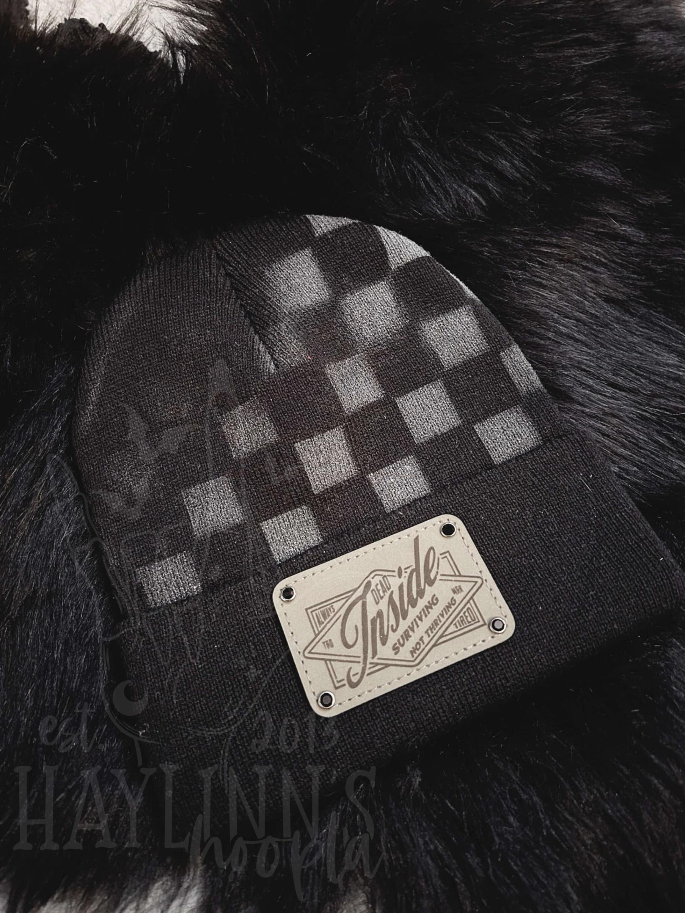 Dead Inside [Surviving, Not Thriving] Beanie – Haylinn's Handcrafted Hoopla