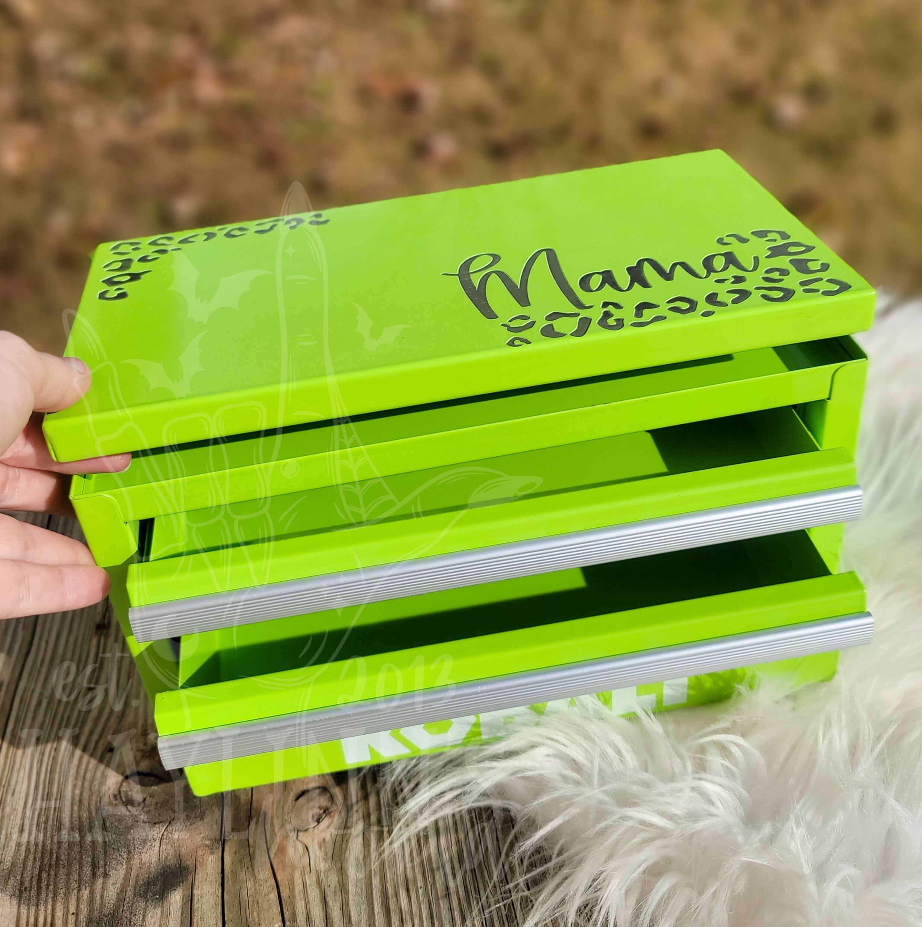 Laser Engraved [KOBALT] Mini Toolbox – Haylinn's Handcrafted Hoopla